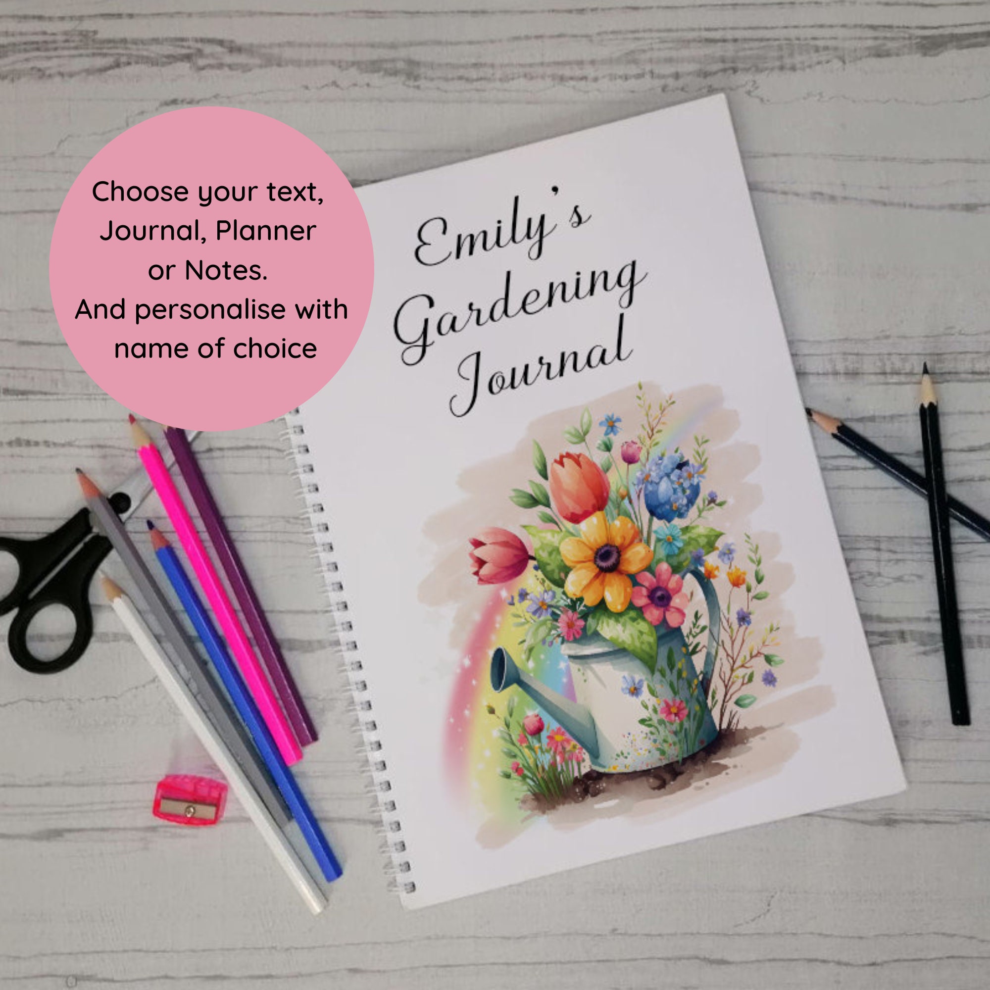 Personalized A5 Gardening Notebook Gardening Journal Planner - Etsy UK