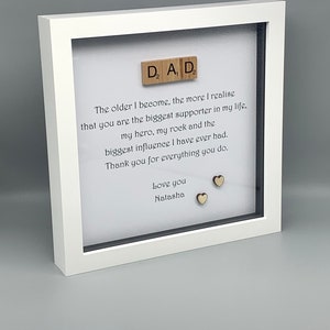 Framed Personalized Poem for Dad, Christmas Gift for Dad, From Daughter ...