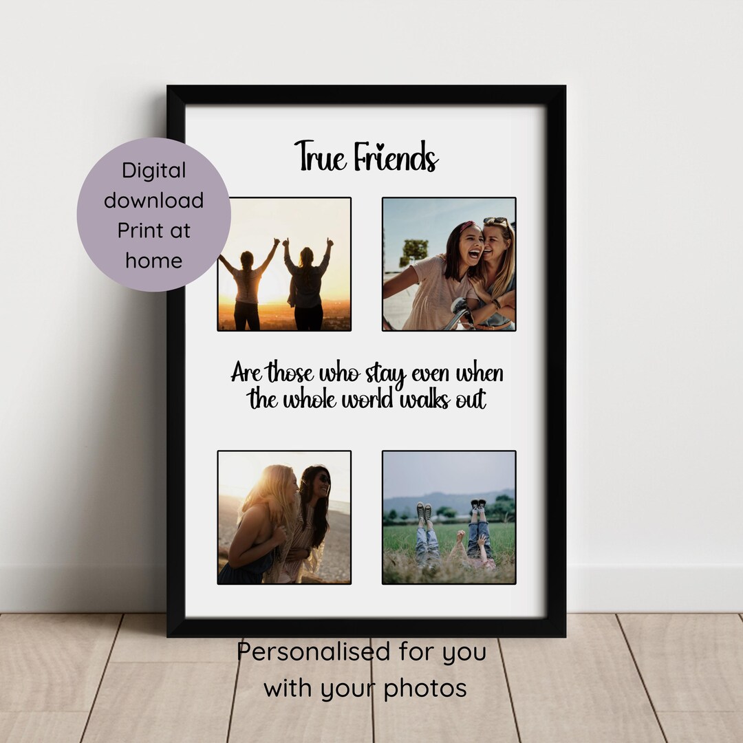 True Friends Photo Digital Download Print at Home Gift for Her ...