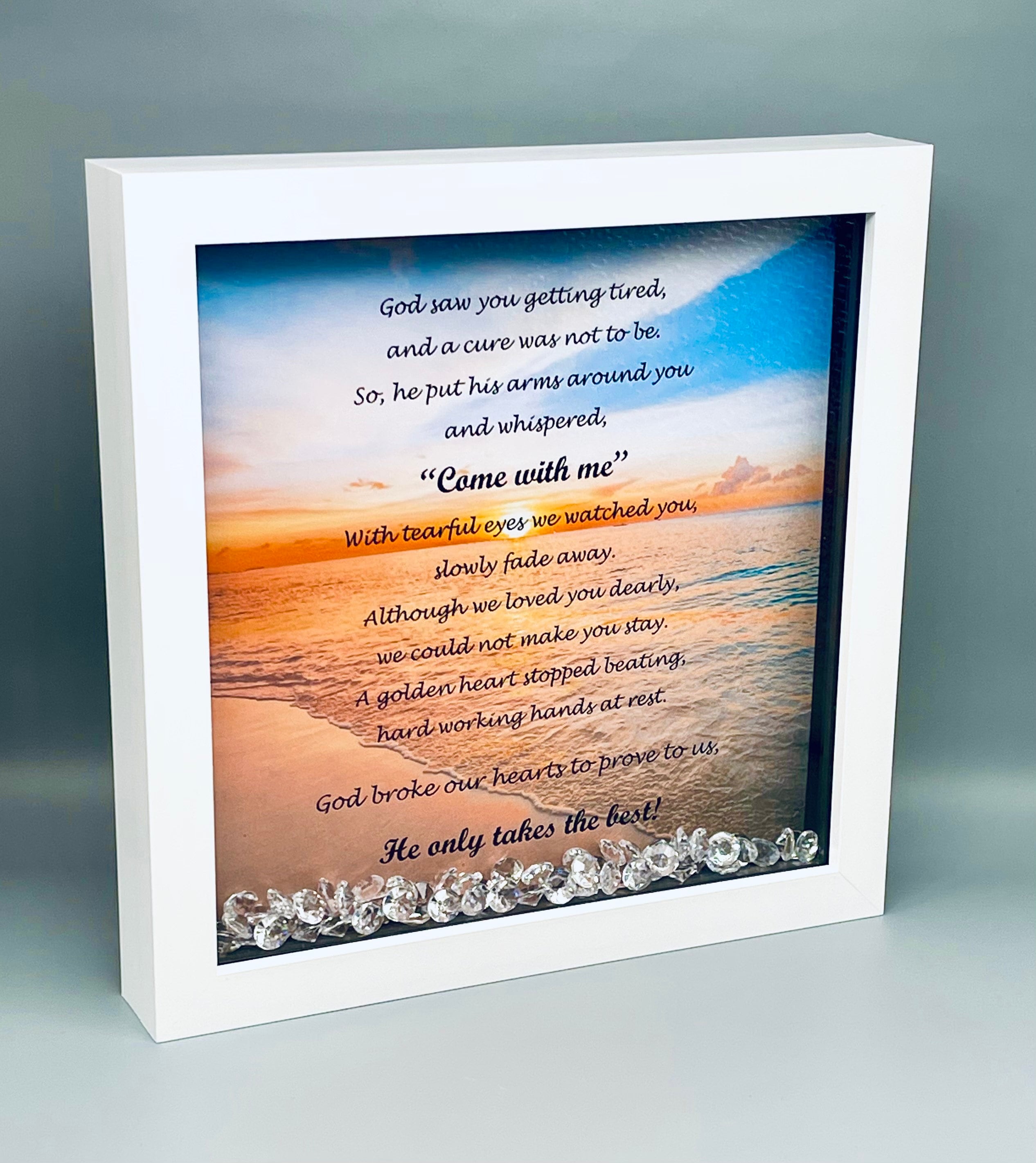 Religious Sympathy Poem God Saw You Getting Tired Picture | Etsy