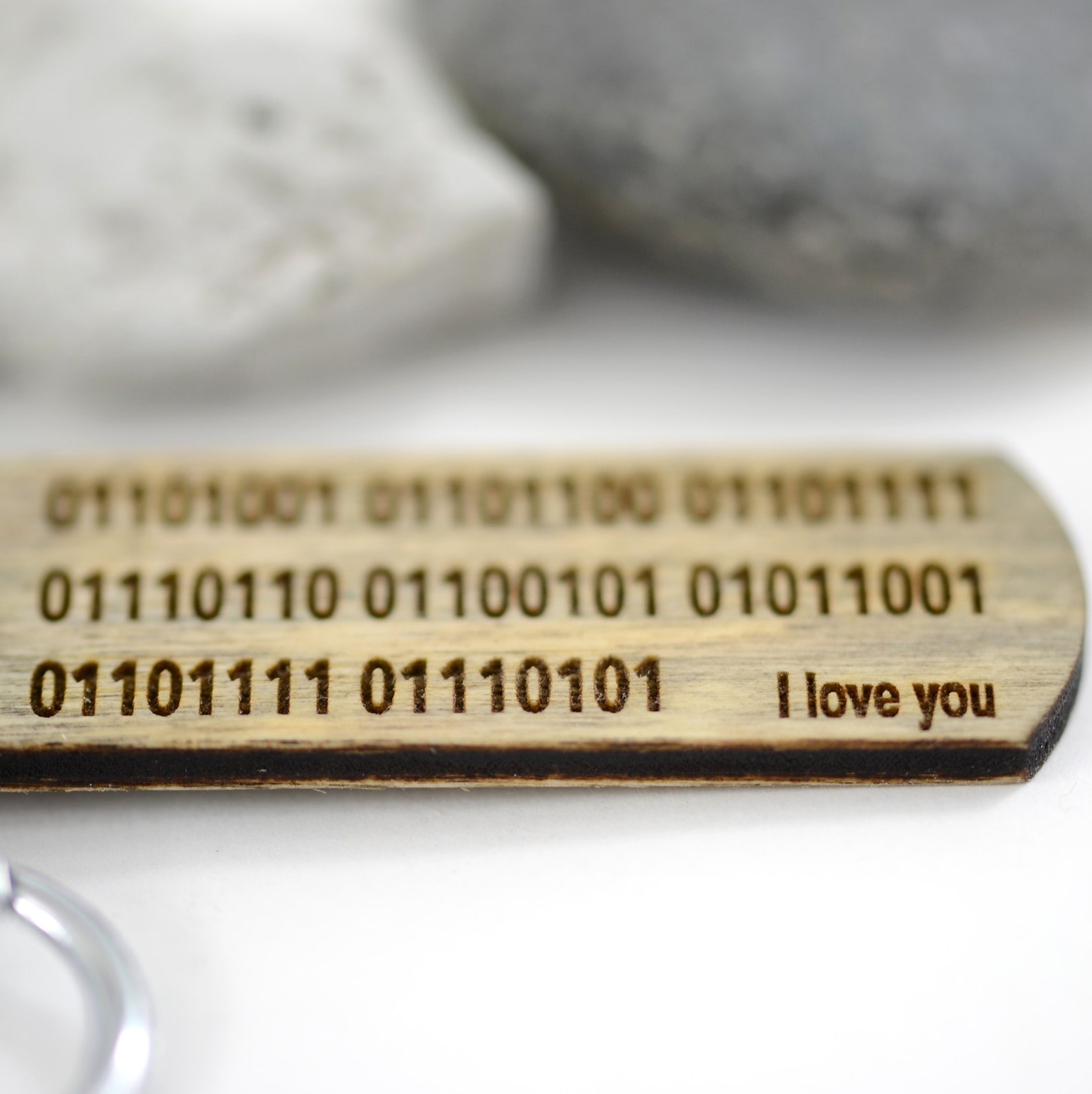 I Love You Keychain For Men Binary Code Secret Message Etsy i-love-you-keychain-for-men-binary-code-secret-message-etsy