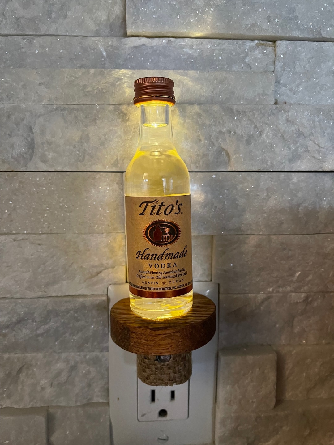 Tito's Mini Vodka Bottle Night Light LED - Etsy