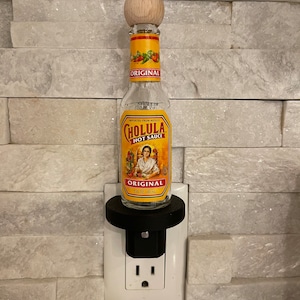 Cholula Hot Sauce 2 Oz Bottle Night Light LED Black Base - Etsy