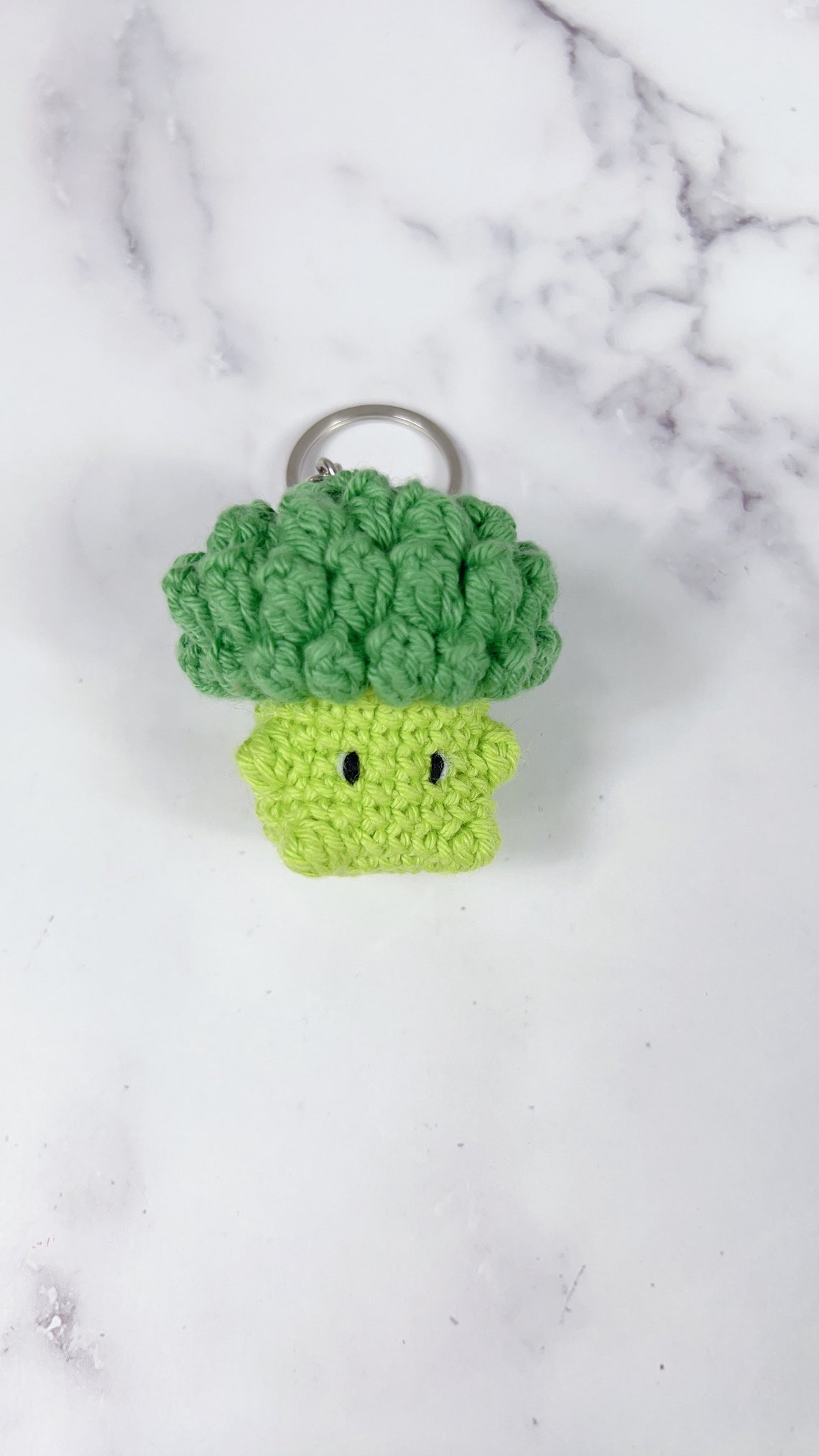 Crochet Broccoli Keychain - Etsy