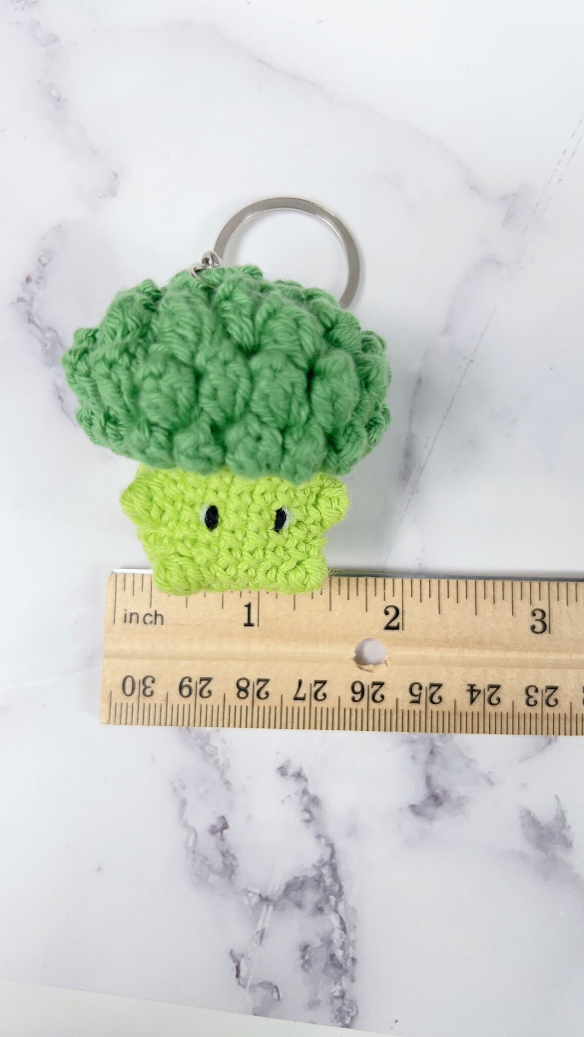 Crochet Broccoli Keychain - Etsy