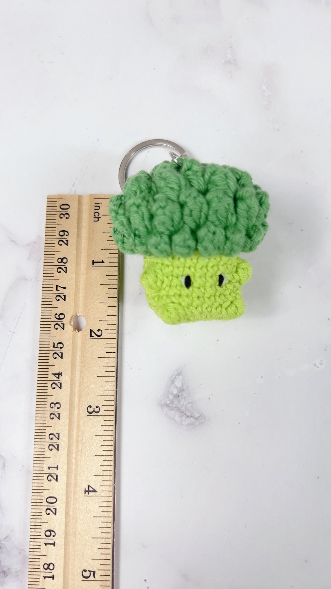 Crochet Broccoli Keychain - Etsy