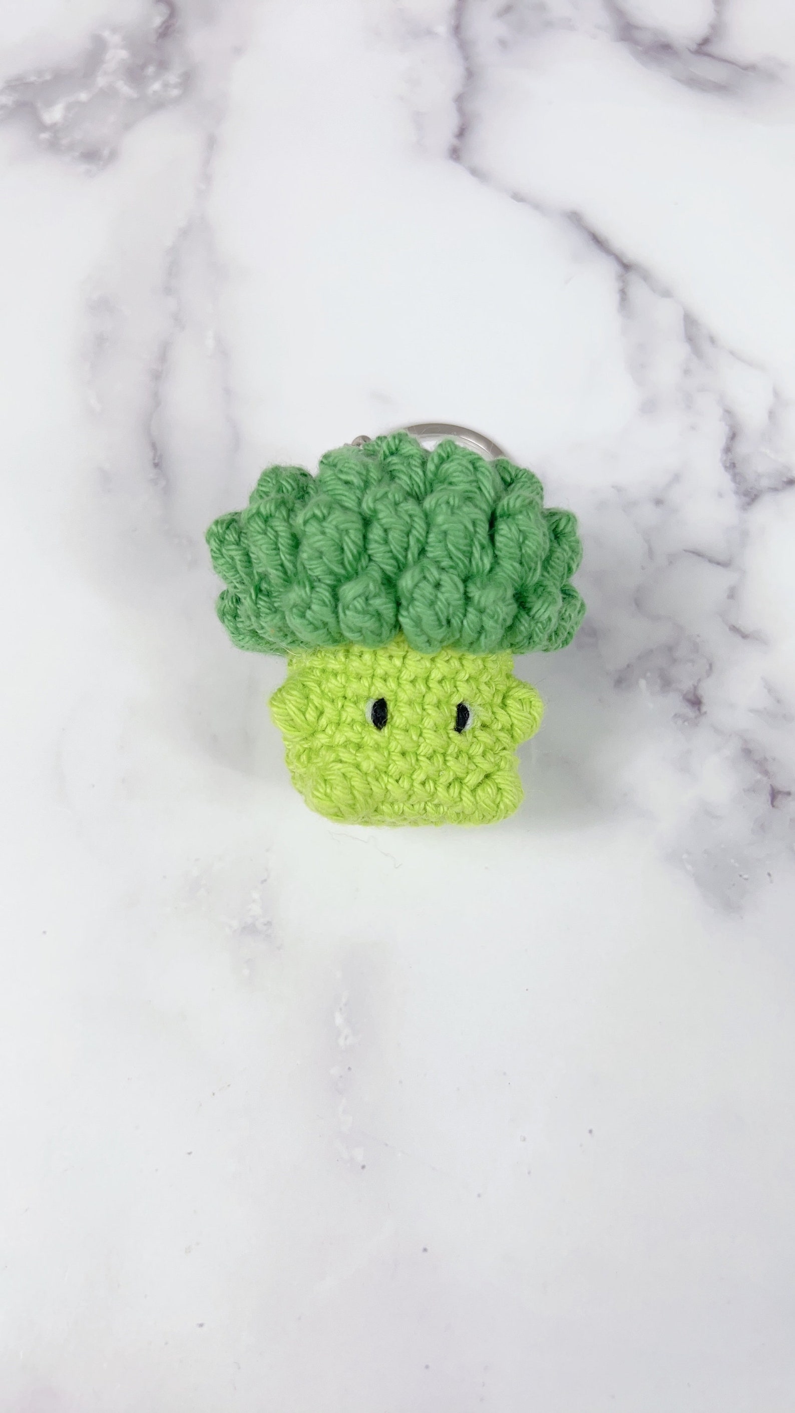 Crochet Broccoli Keychain - Etsy