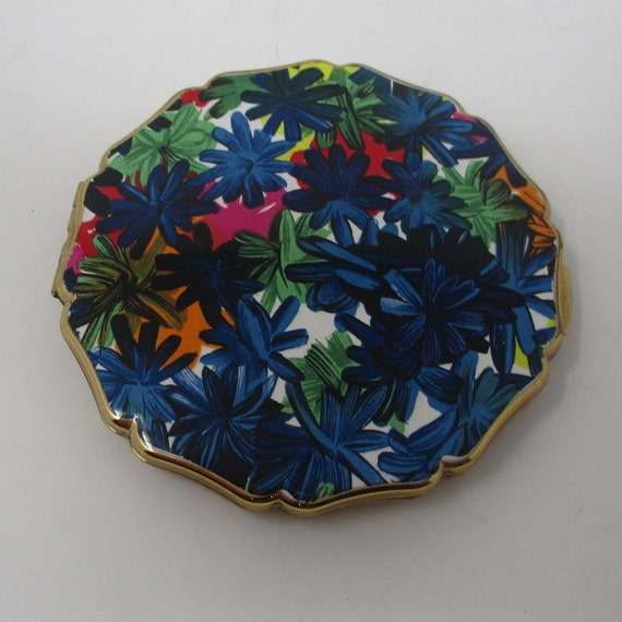 Stratton Made in England Enamel and Gold Tone Compact | Etsy