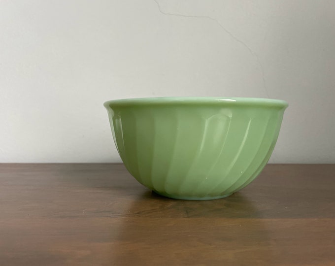 Vintage Fire King Ware Jadeite Glass Mixing Bowl - Etsy