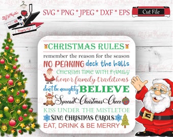 Christmas Rules. Svg - Etsy