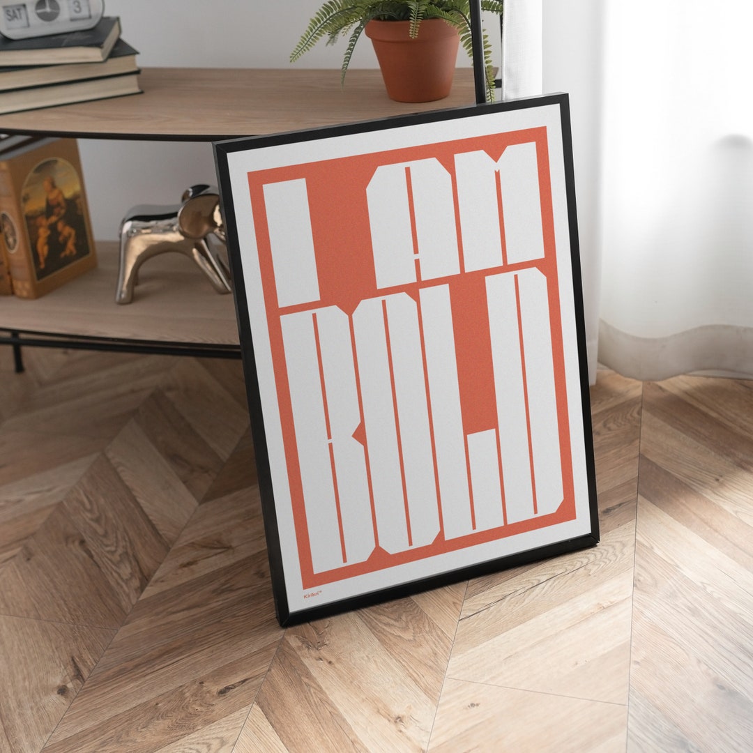 Typography Poster Bold Typography Print Minimalist Art for Office Decor ...