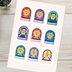 Graphic Designer Client Feedback Stickers Funny Retro Stickers Set of 8 ...