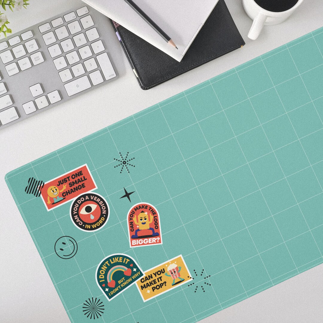 Graphic Designer Client's Feedback Mouse Pad Desk Mat Large Desk Pad ...