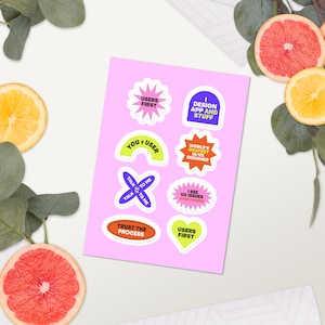Stickers for UX Designers Stickers for Researchers Sticker Sheet for UX ...