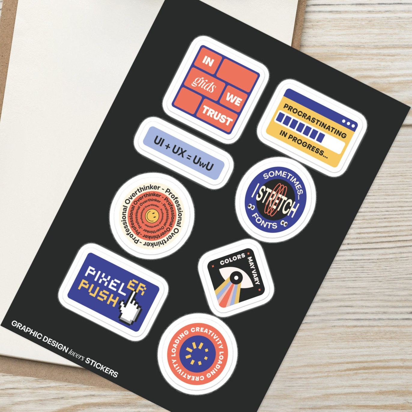 Graphic Designer Funny Stickers for Designers Sticker Set of 8 - Etsy