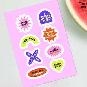 Stickers for UX Designers Stickers for Researchers Sticker Sheet for UX ...