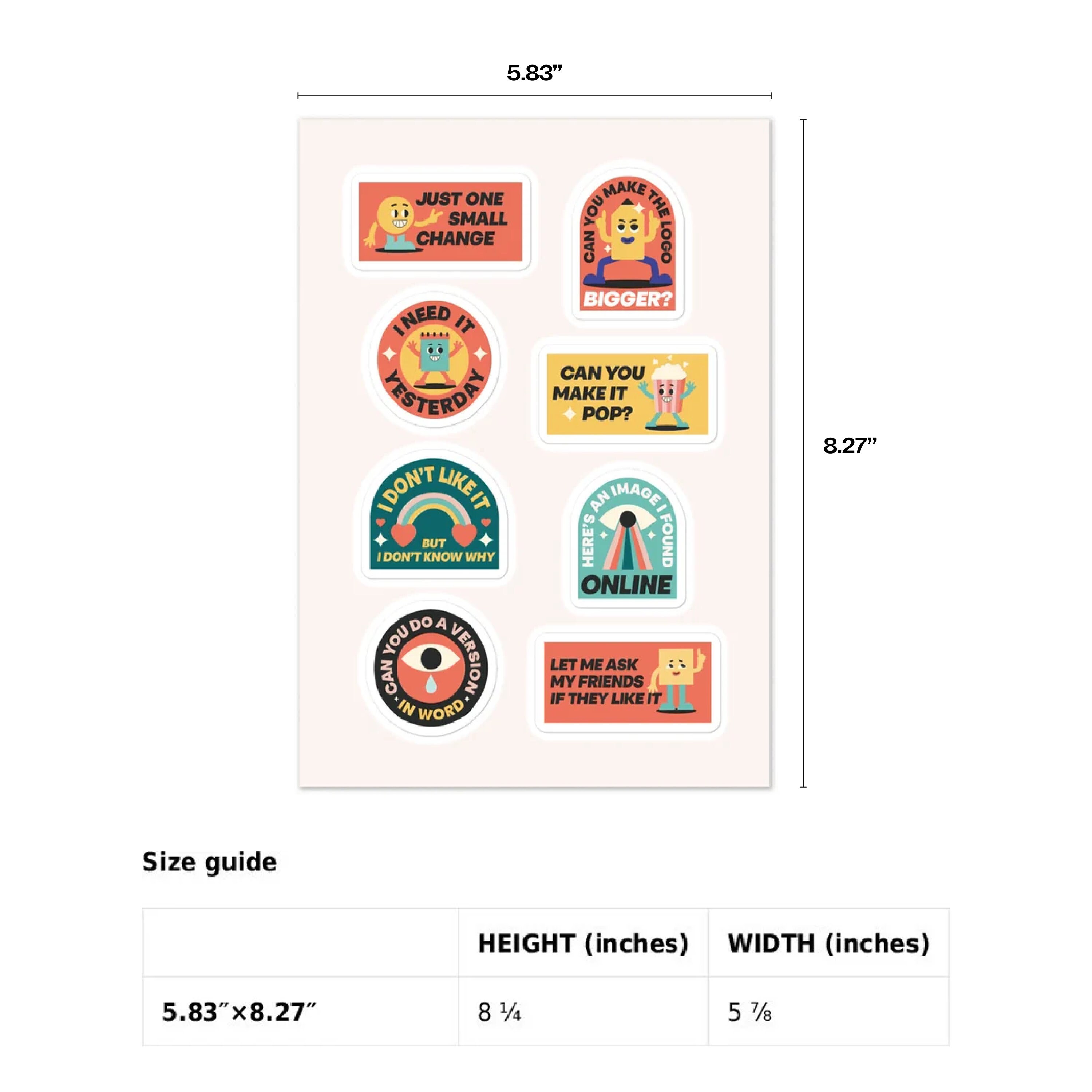 Customer Feedback Laptop Stickers for Designers Sticker Sheet Graphic ...