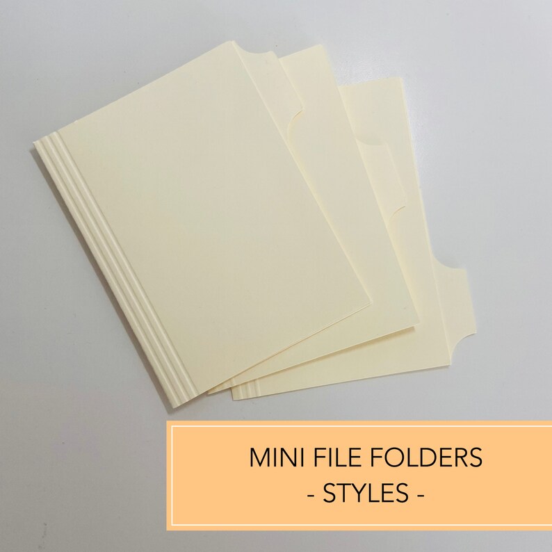 Mini File Folders Cut Files - SVG & PNG - Ideal for Cameo Silhouette ...