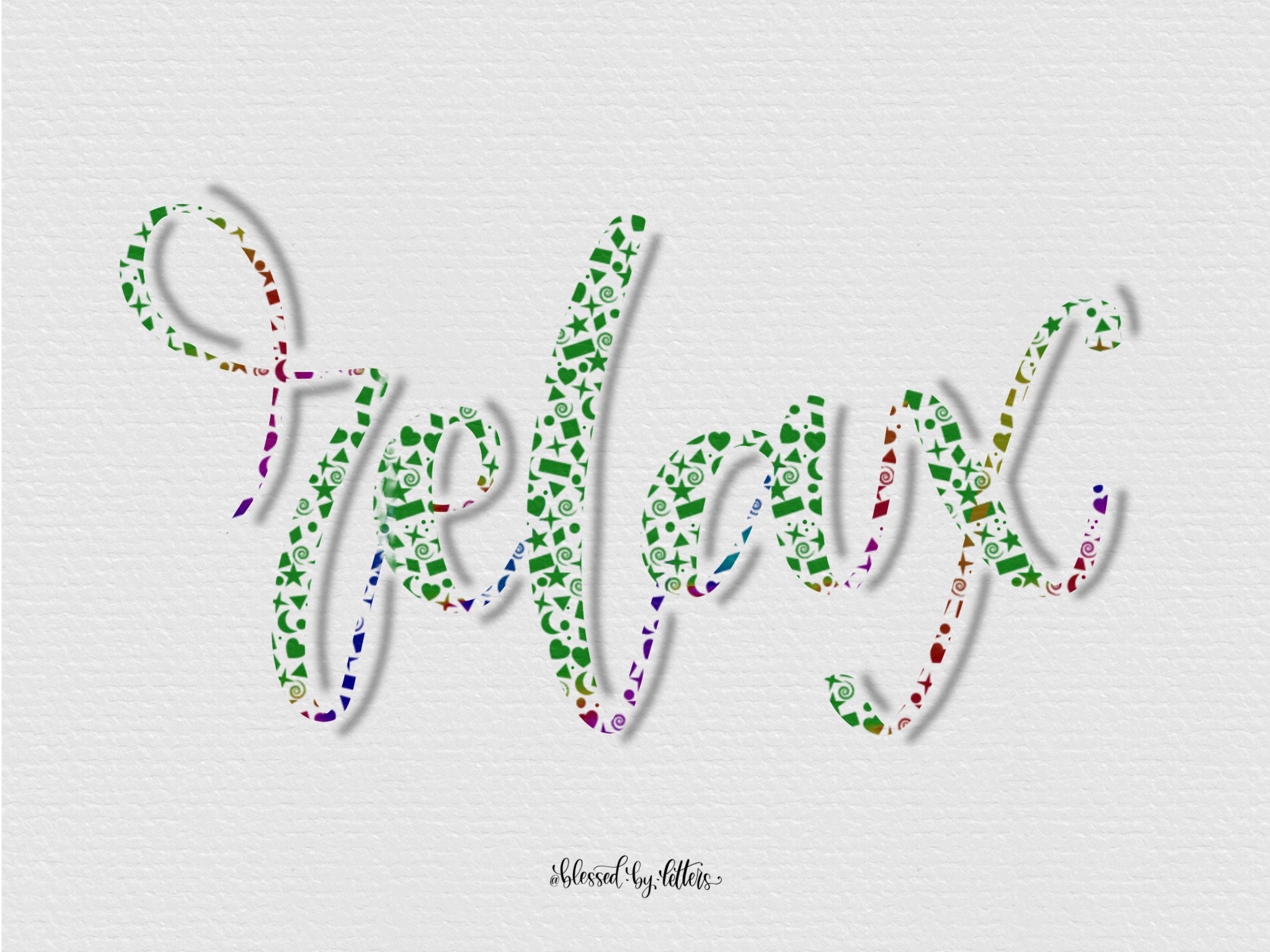 IPad Lettering Collection Procreate Brush BBL Pattern Lettering ...