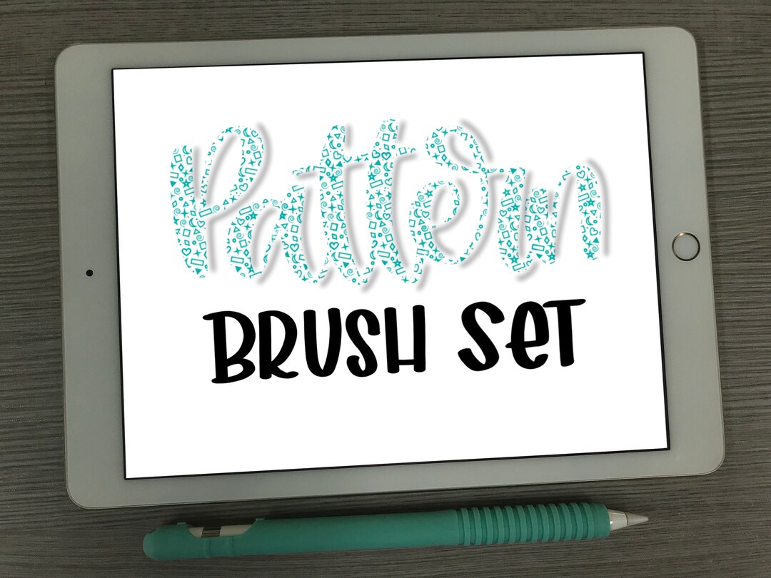IPad Lettering Collection - Procreate Brush - BBL Pattern Lettering ...