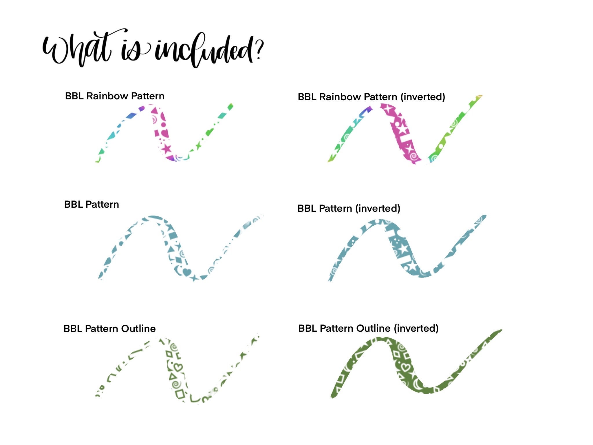 IPad Lettering Collection Procreate Brush BBL Pattern Lettering ...