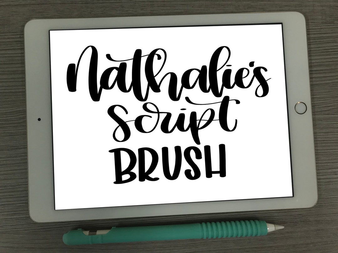 IPad Lettering Collection - Procreate Brush - BBL Nathalie’s Script ...