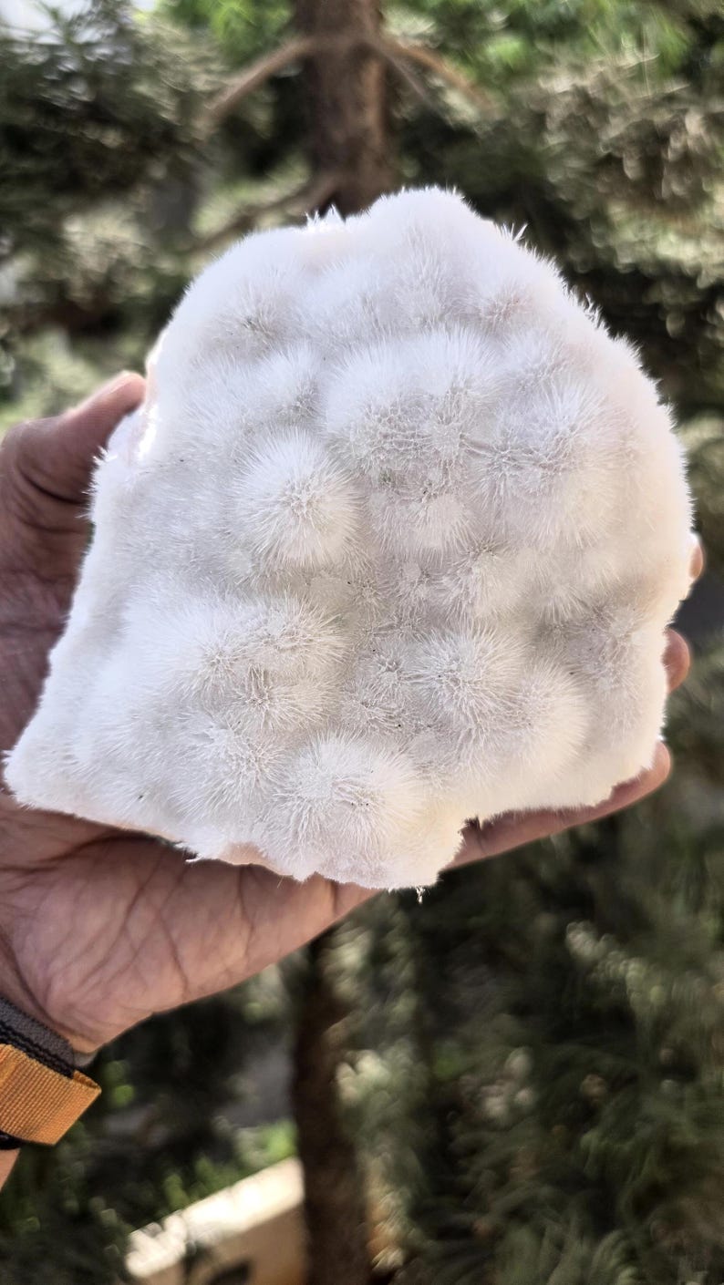 Okenite Puffy Balls With White Calcite - Etsy