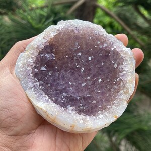 Amethyst Geodes Inside Calcite Crystal Natural Specimen - Etsy