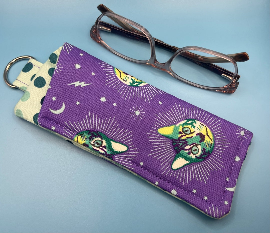 Eyeglass Padded Holder - Lanyard Glass Holder - Eyeglass Case - Reader ...