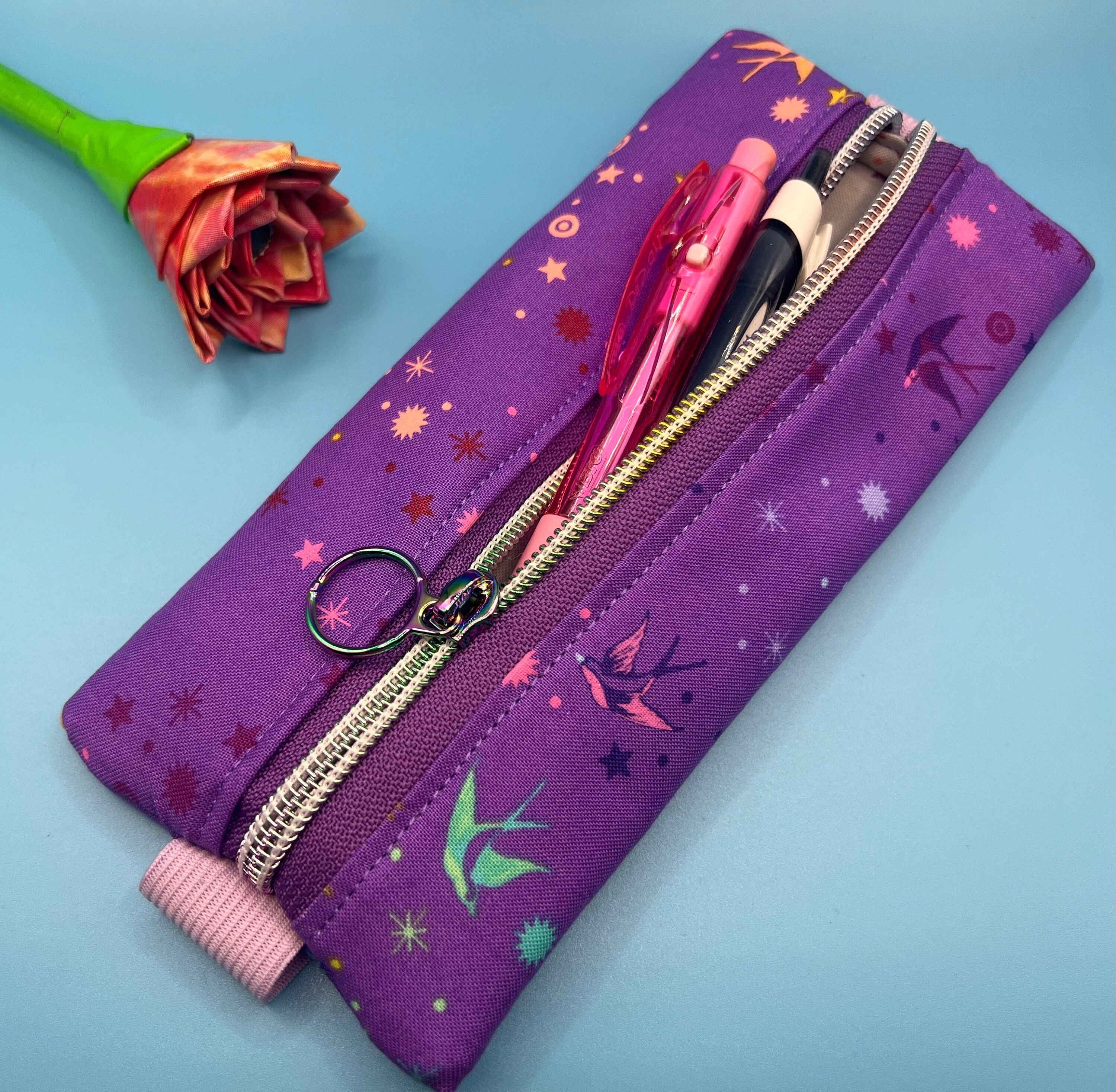 Elastic Zipper Case A5 Zipper Pouch Journal Pouch Planner Pen Pencil ...