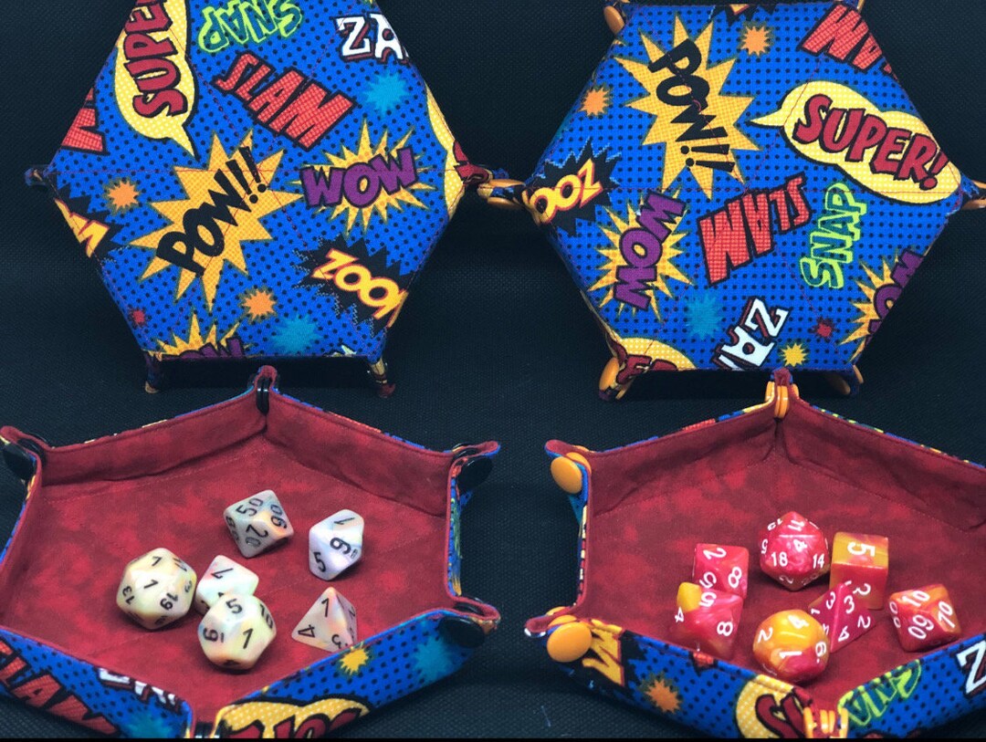 Comic Game Tray 2pk - Token Storage - Dice Trays - Storage Trays - Snap ...