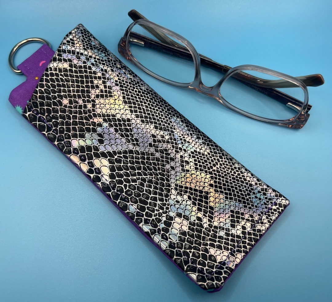 Eyeglass Padded Holder - Lanyard Glass Holder - Eyeglass Case - Reader ...