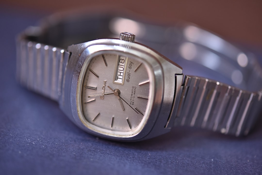 Serviced Silver Vintage Bulova Set-o-matic Dual-day - Etsy