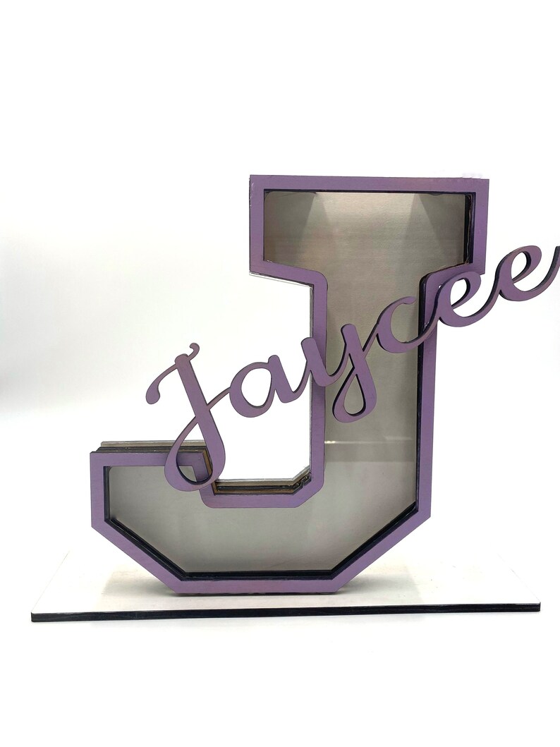 Personalized Letter Piggy Bank - Etsy