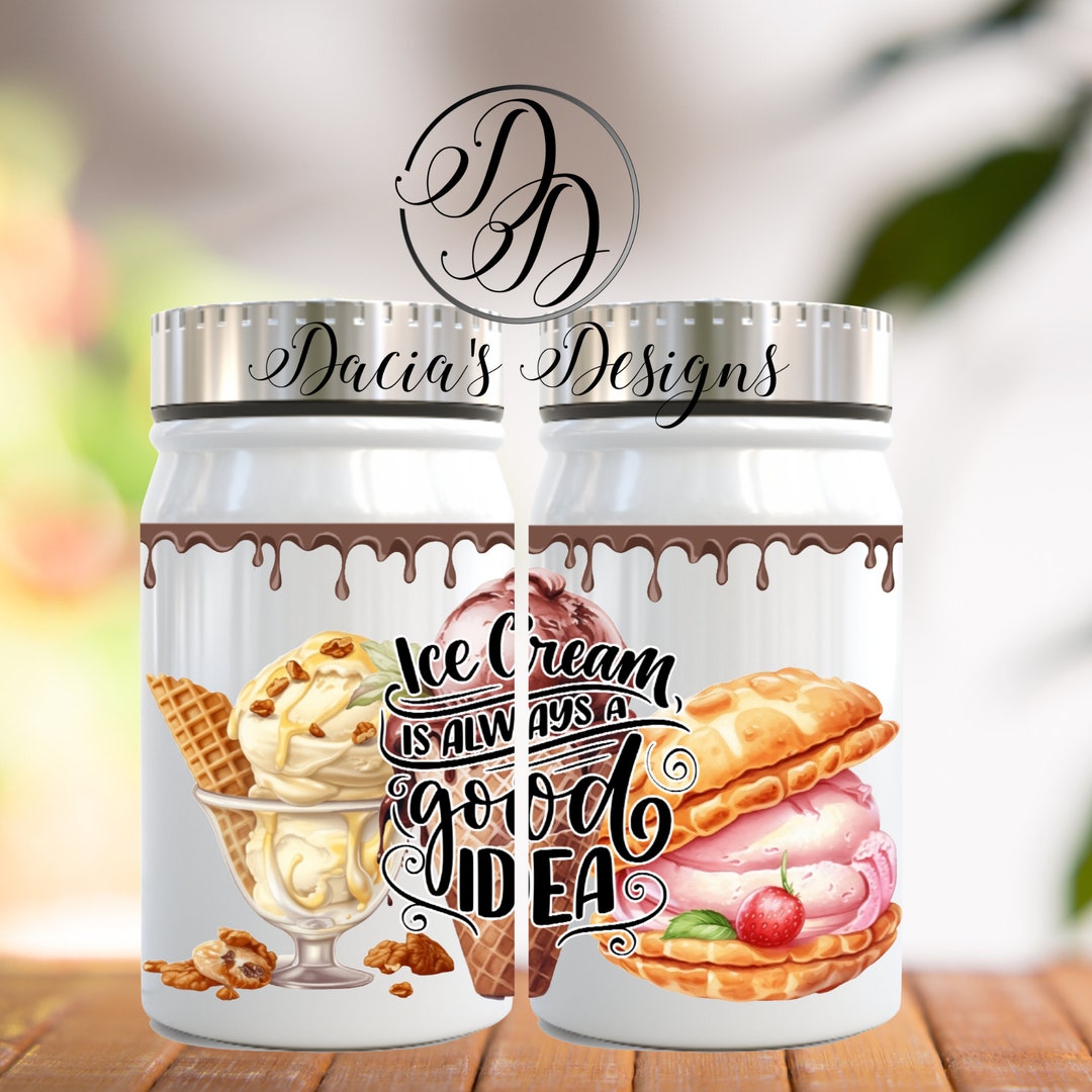 Ice Cream Tumbler/cooler Ice Cream is Always a Good Idea - Etsy