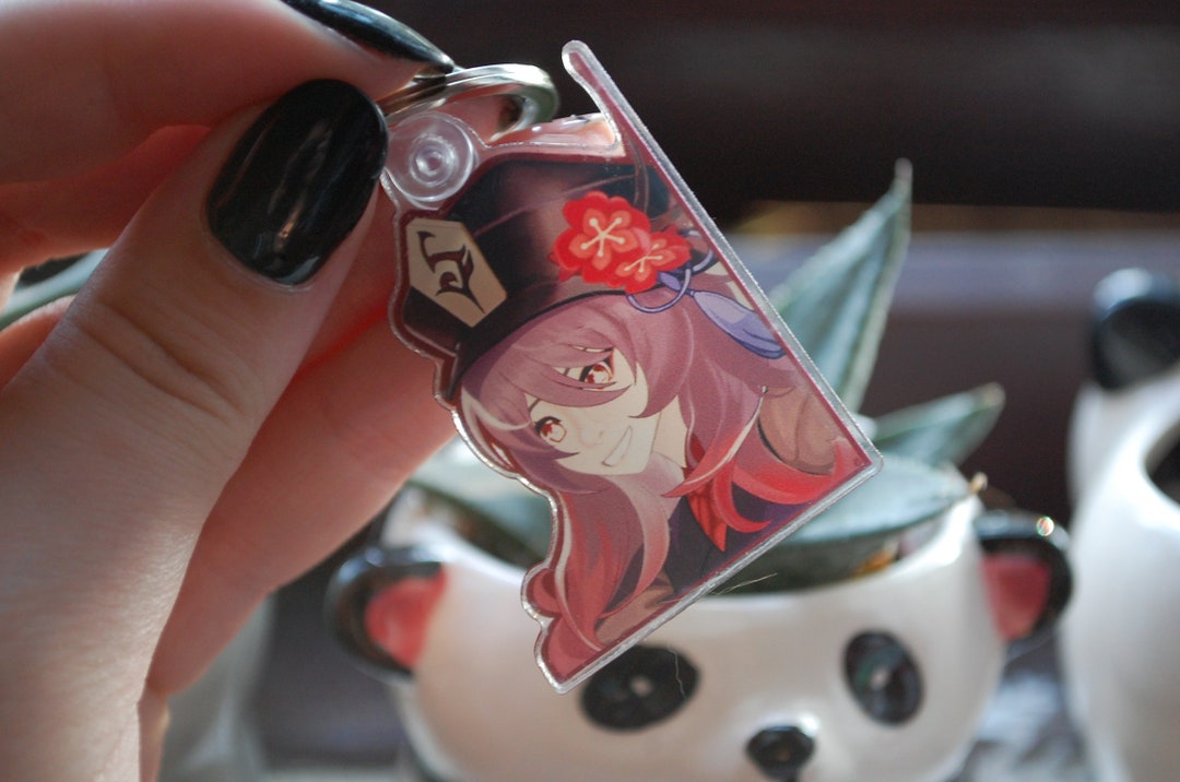 Hu Tao Acrylic Keychain // Genshin Impact Keychain // Hu Tao - Etsy