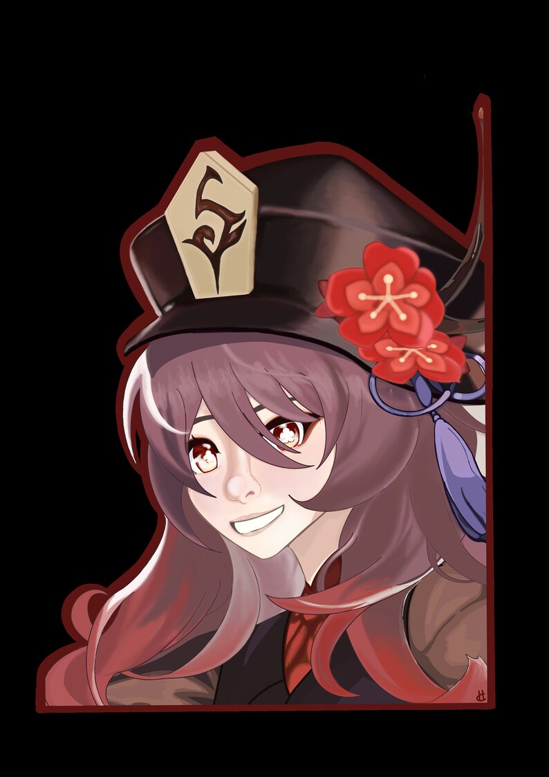 Hu Tao Sticker Genshin Impact - Etsy