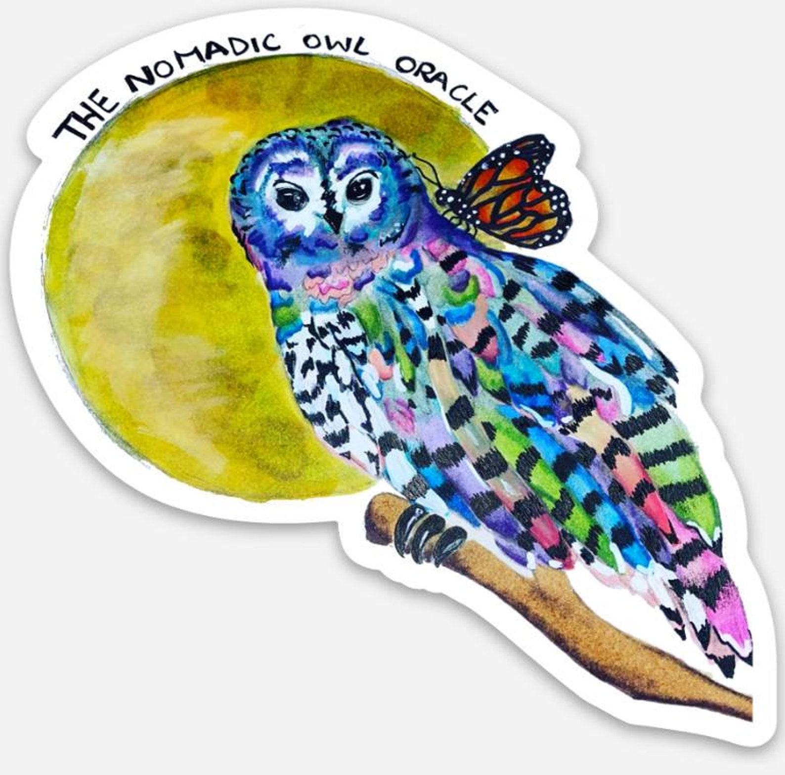 Nomadic Owl Oracle Sticker | Etsy