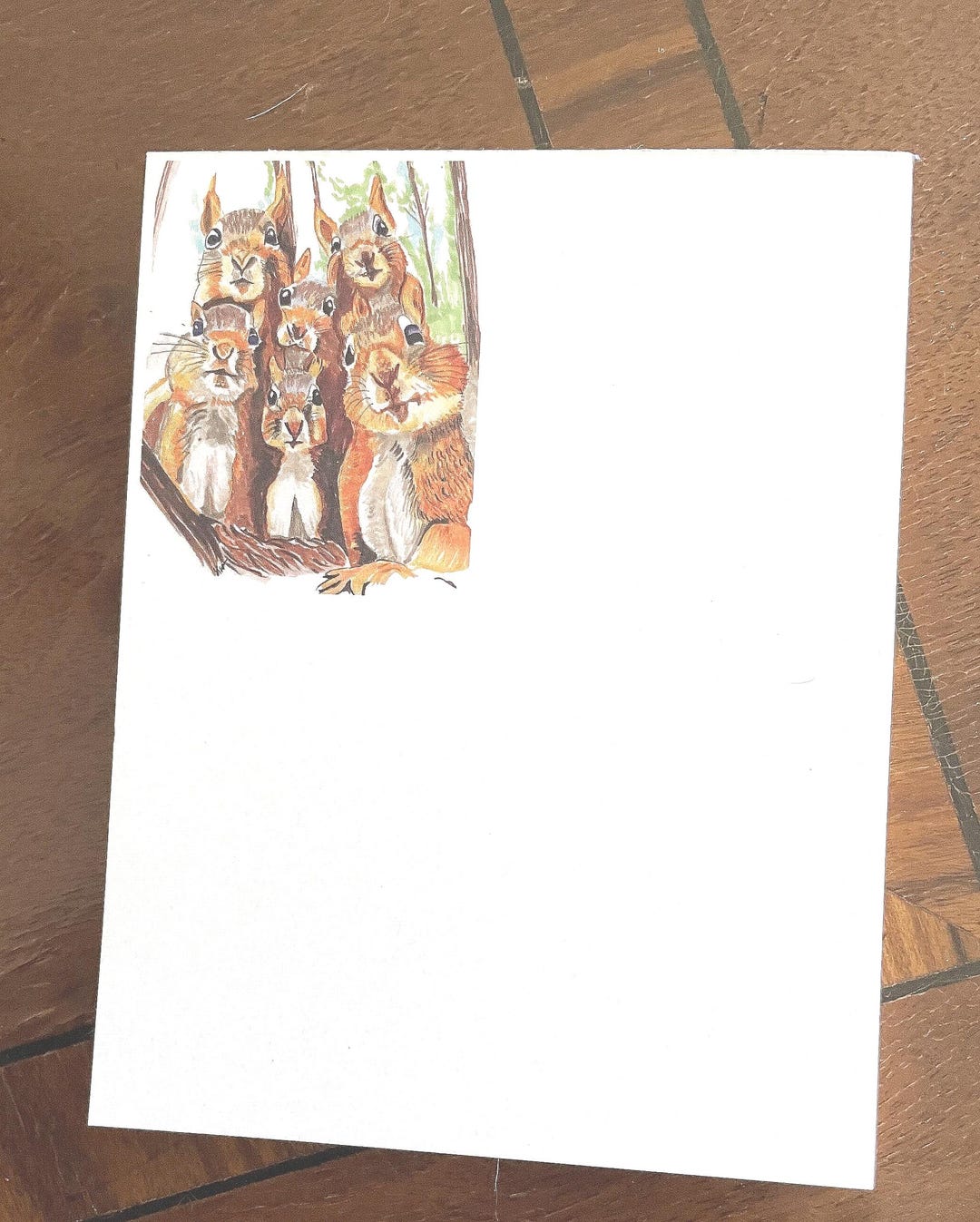 Squirrelfest Notepad 4" X 5.5 " 50 Sheets per Pad - Etsy