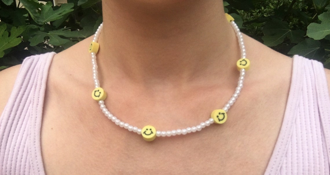 Smiley Face Jewelry/smiley Face Necklaces/smiley Face - Etsy
