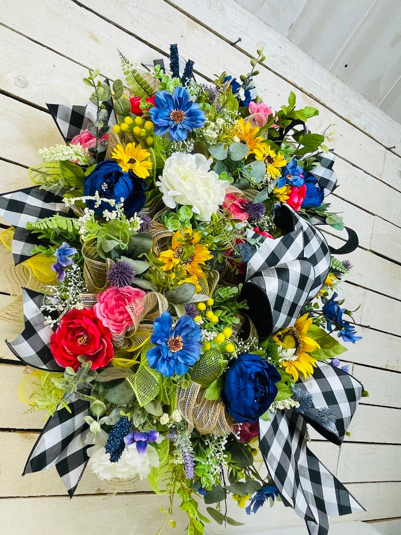 TUTORIAL Spring Wreath Tutorial Summer Wreath Tutorial | Etsy