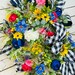TUTORIAL Spring Wreath, Tutorial Summer Wreath, Tutorial Floral Wreath ...