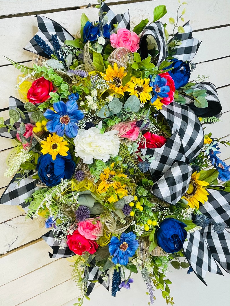 TUTORIAL Spring Wreath Tutorial Summer Wreath Tutorial | Etsy