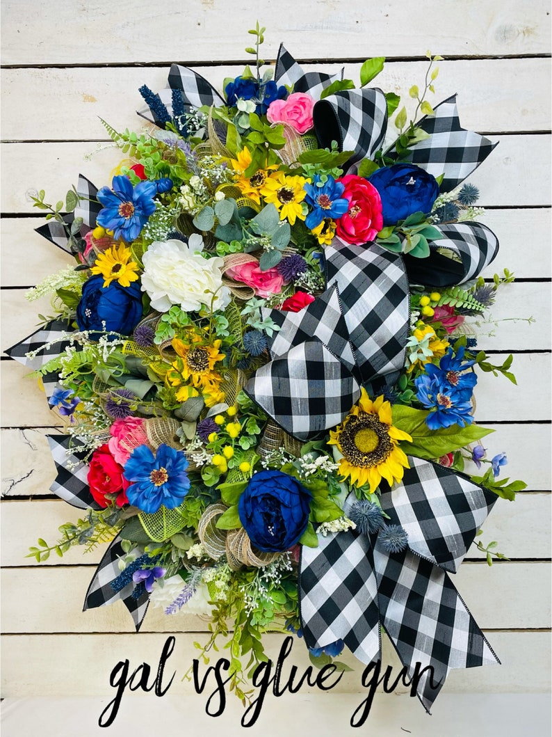 TUTORIAL Spring Wreath Tutorial Summer Wreath Tutorial | Etsy