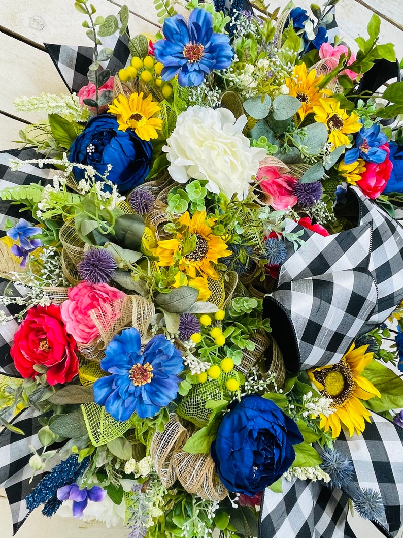 TUTORIAL Spring Wreath Tutorial Summer Wreath Tutorial | Etsy