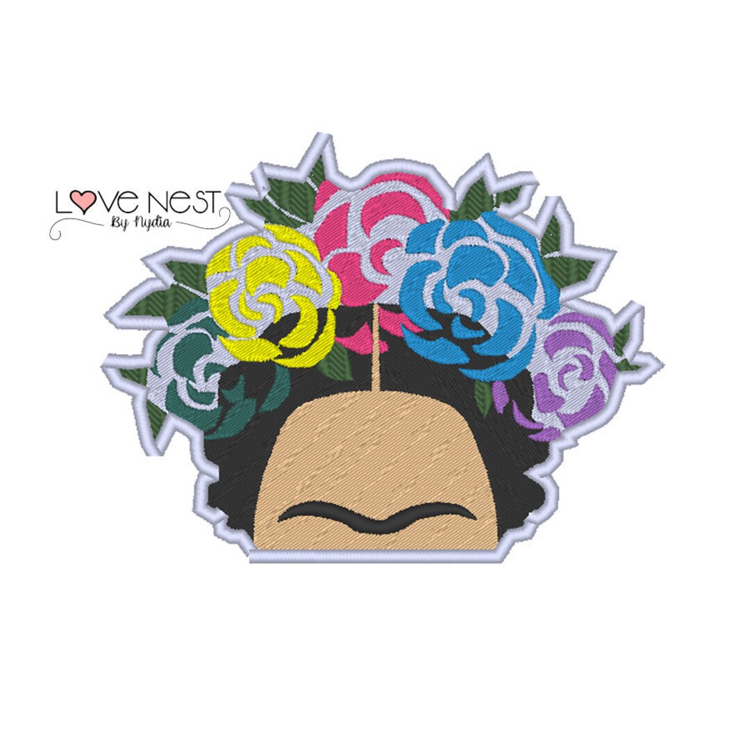 Frida Kahlo Eyebrows Embroidery File - Etsy