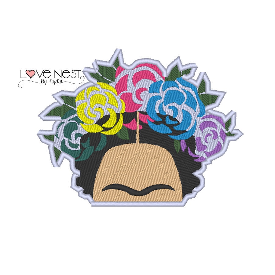 Frida Kahlo Eyebrows Embroidery File - Etsy