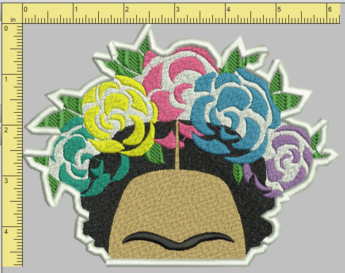 Frida Kahlo Eyebrows Embroidery File - Etsy
