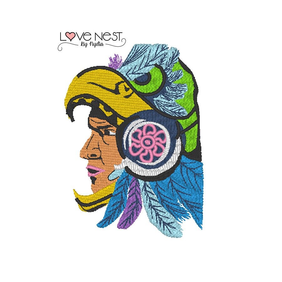 Aztec Embroidery | Digital File - Etsy