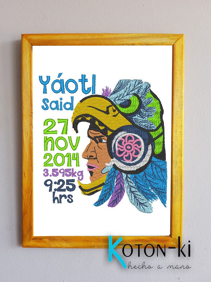 Aztec Embroidery | Digital File - Etsy